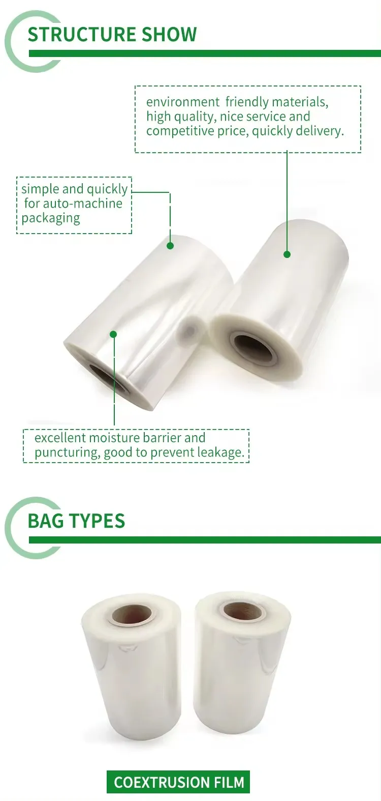 Customized 7 Layer Meat Packaging Pp Evoh Pp Nylon Co-extrusion Film ...