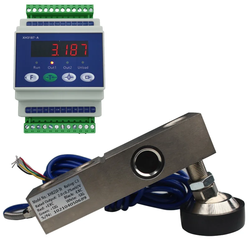 Loadcell Amplifier Weight Transmitter Load Cell To Rs 232 Modbus Rtu Rs485 Communication ...
