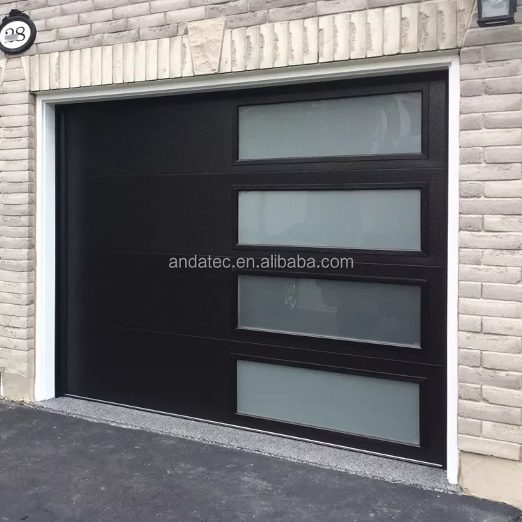 Vertical Lift Garage Door with Window Glass - Foldable, Customized Size ...