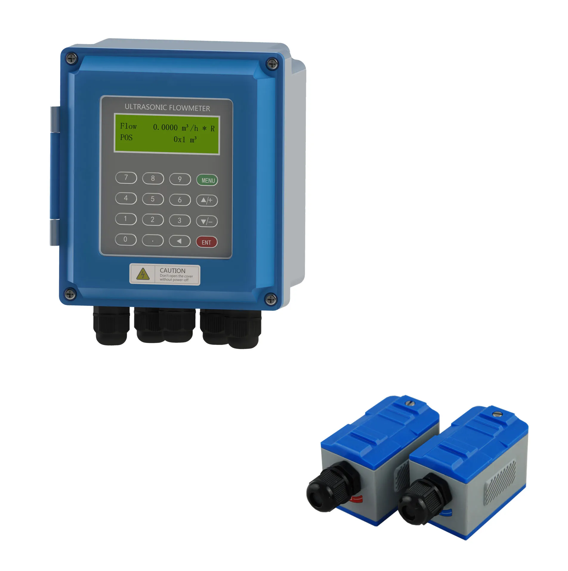 RS485 Modbus Ultrasonic Flow Meter Water Treatment Clamp on Ultrasonic ...
