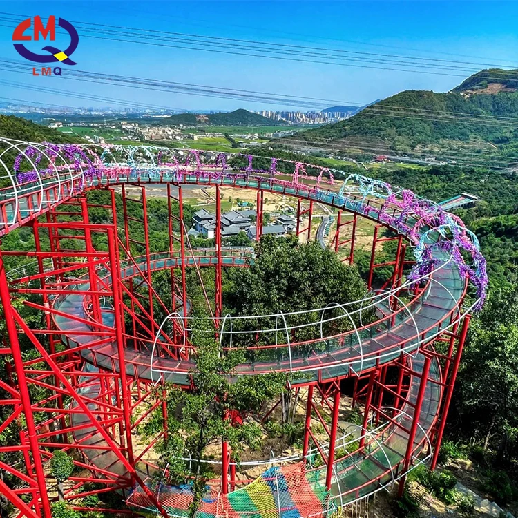 Amusement Rides Mountain Glass Water Slide Roller Coaster Large Long ...