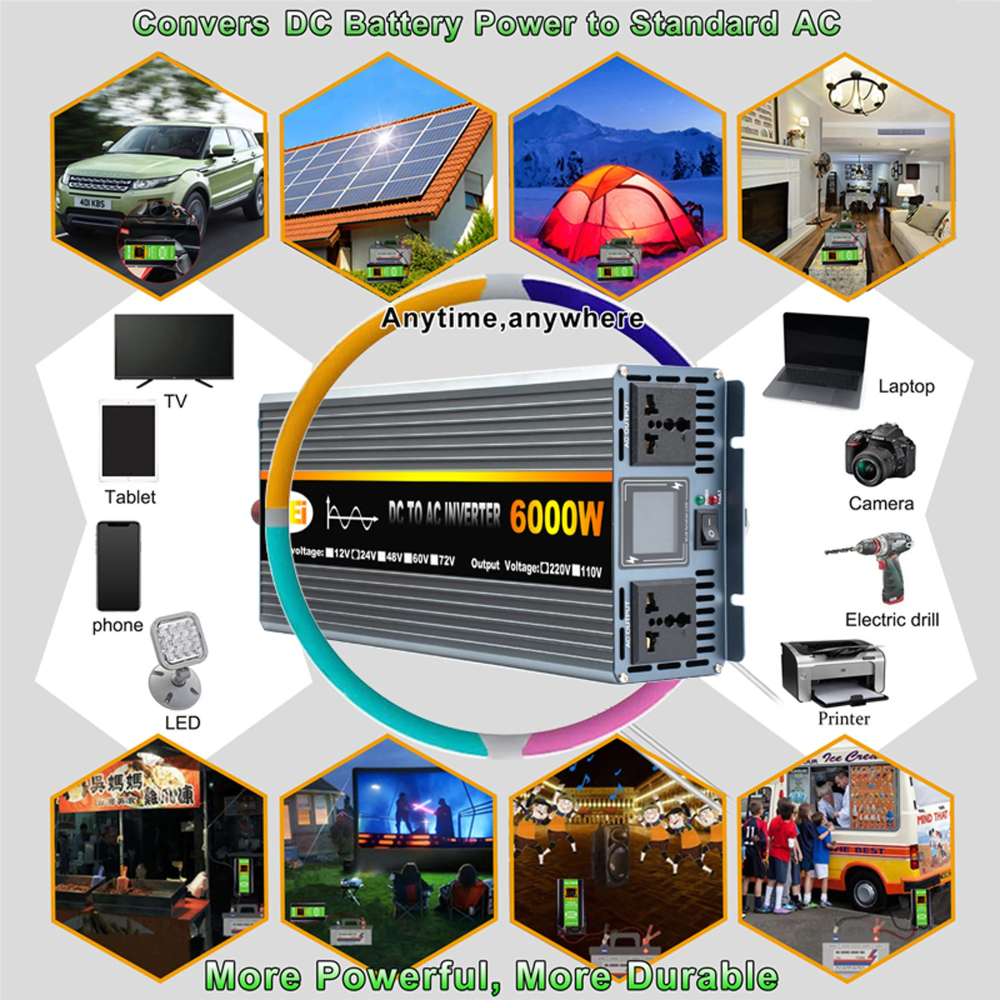6000w Inverter Toroidal Transformer Car Inverter Onda Pura 6000w 4buc ...