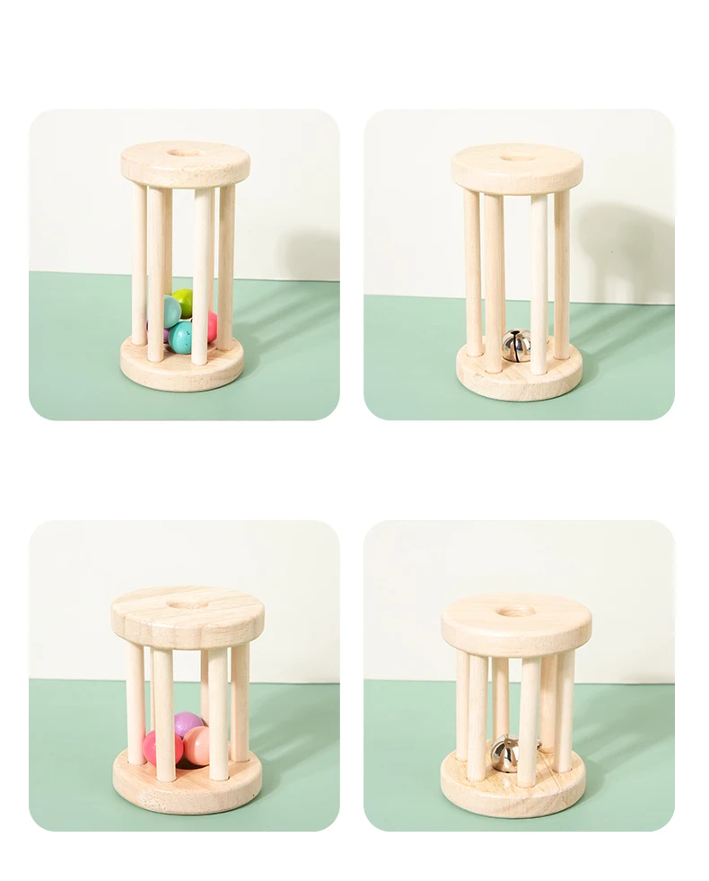 Montessori Wooden Rattle - Educational DIY Toy for Kids
