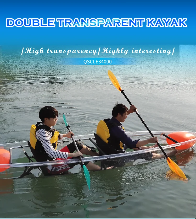 Crystal Kayak Fishing Boat Transparent Canoe With Clear Bottom For ...