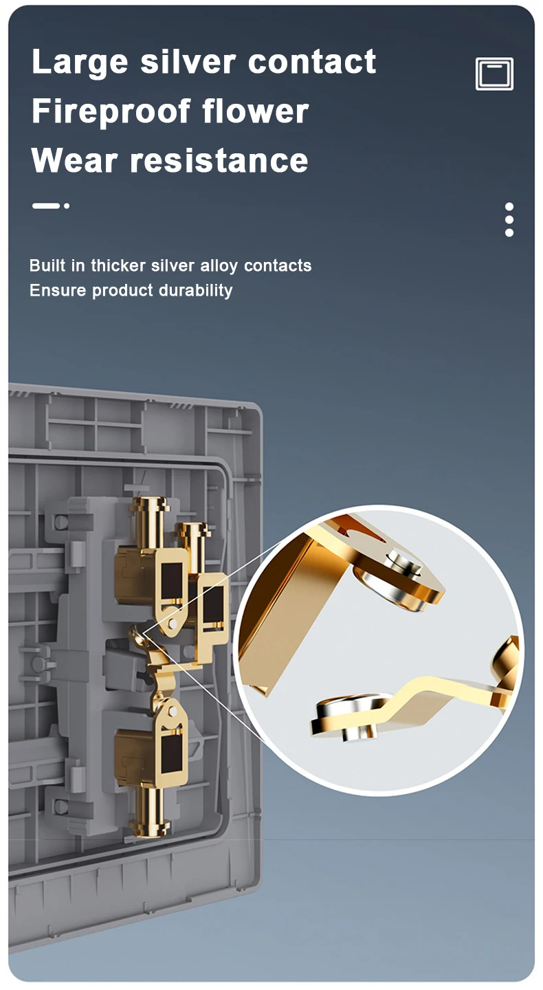 Ultra Thin Scratch Resistant Tempered Glass Panel Wall Switch 16A 220V ...