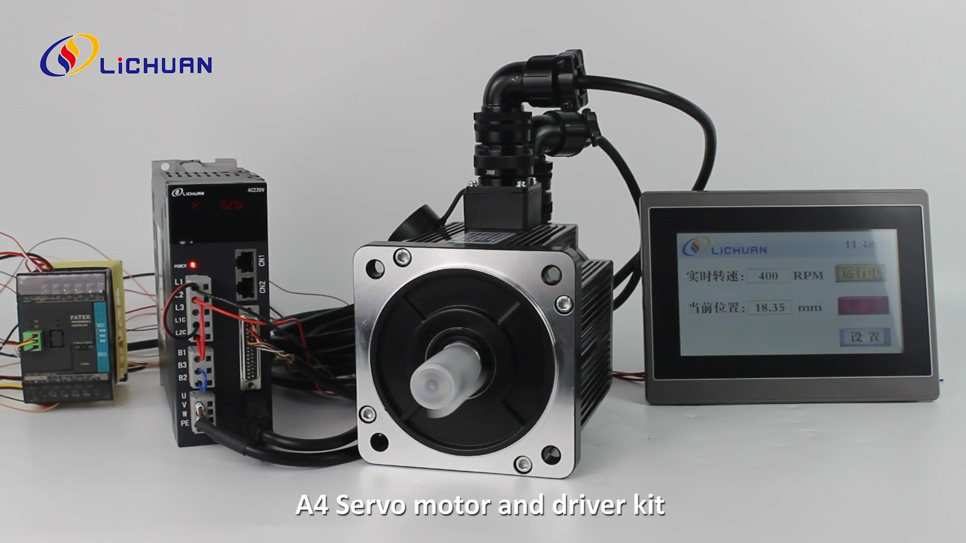 Lichuan Servo Motor 1.8kw 110st-m06030b+a4 6nm Servo Motor Drive Kit ...