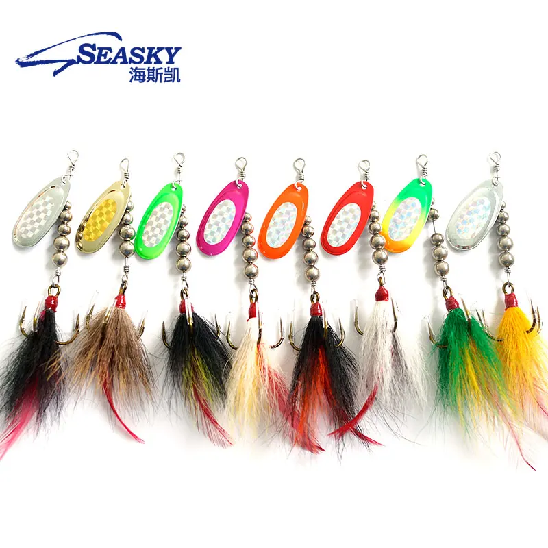 19g Seasky Spinner Bait Musky Metal Spoon Fishing Lure Ocean Beach Salt ...