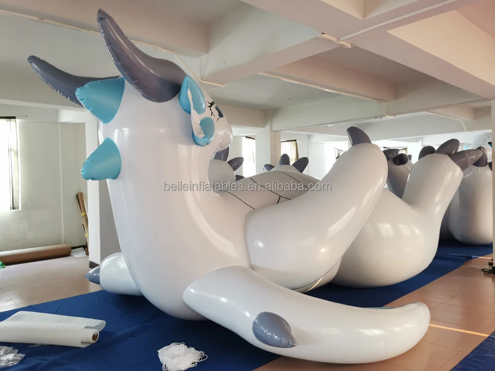 Customized PVC Inflatable White Dragon for Indoor/outdoor Decoration