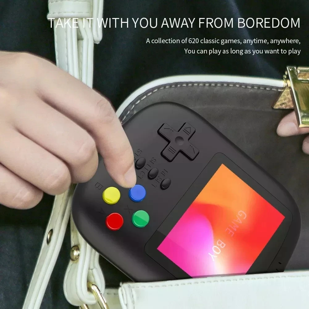 2.8inch 620 Retro 8 Bit Children Video Game Console Mini Portable ...