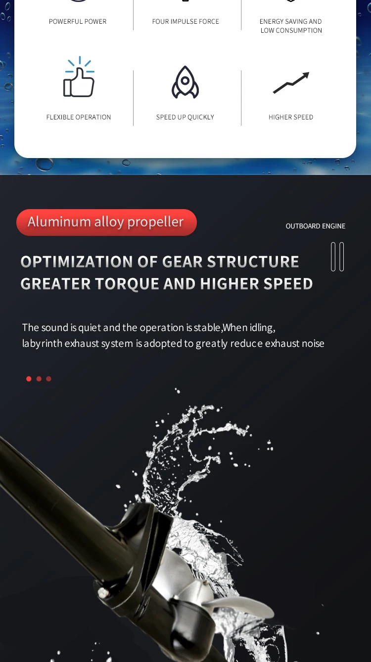 50cc 1.6kw 3hp Marine Outboard Engines - High Quality Jet Drive