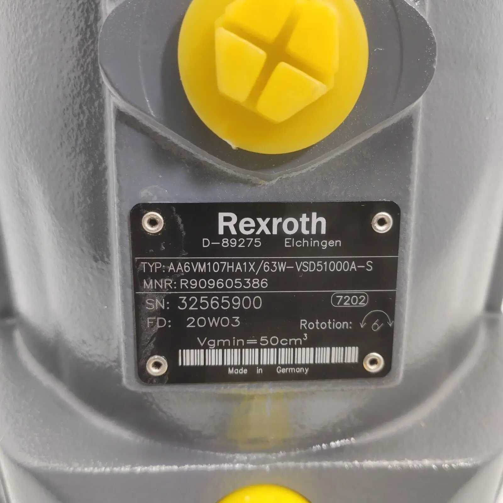 Rexroth A6vm107 A6vm80 A6vm55 Series A6vm55hd1/63w-vpb01000b Hydraulic ...