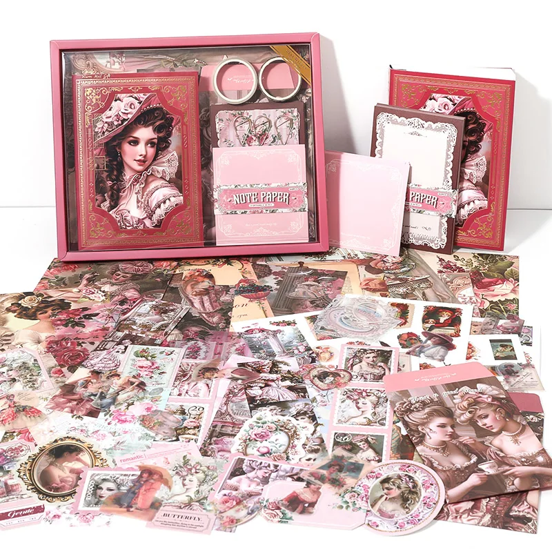Simno Aesthetic Classical Literature Art Scrapbook Kit A6 Retro ...
