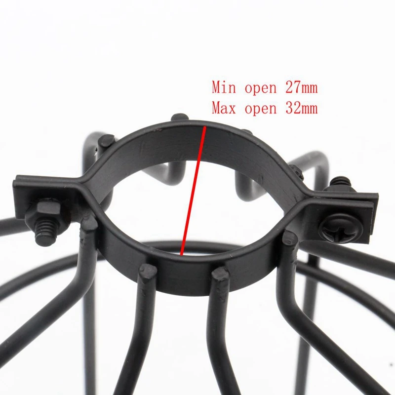 Industrial Lamp Guard Cage Vintage Lampshade Retro Bulb Protection ...