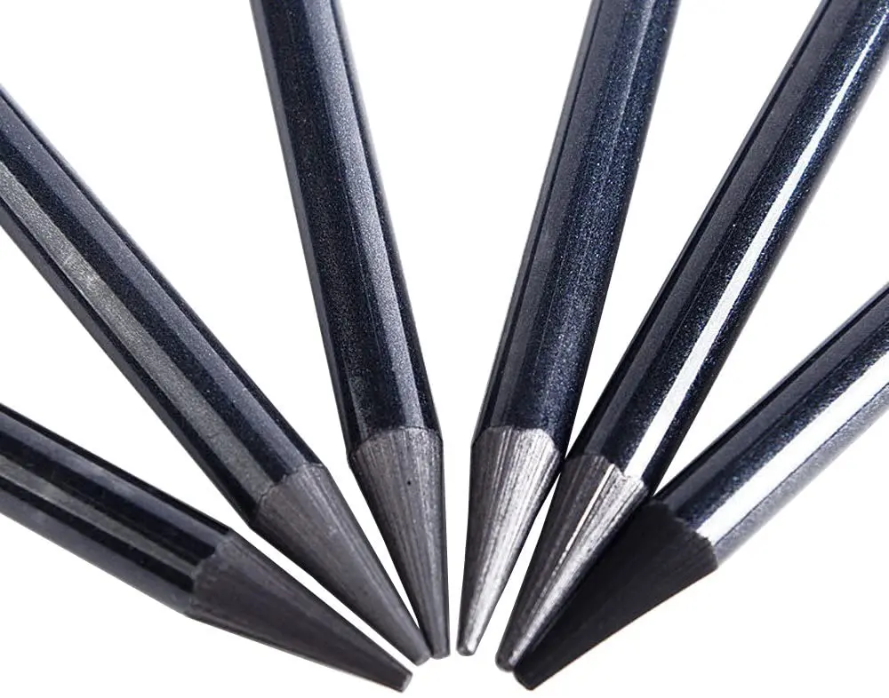 Artist Quality Woodless Graphite Pencil 6 Grades of Graphite Super Long ...