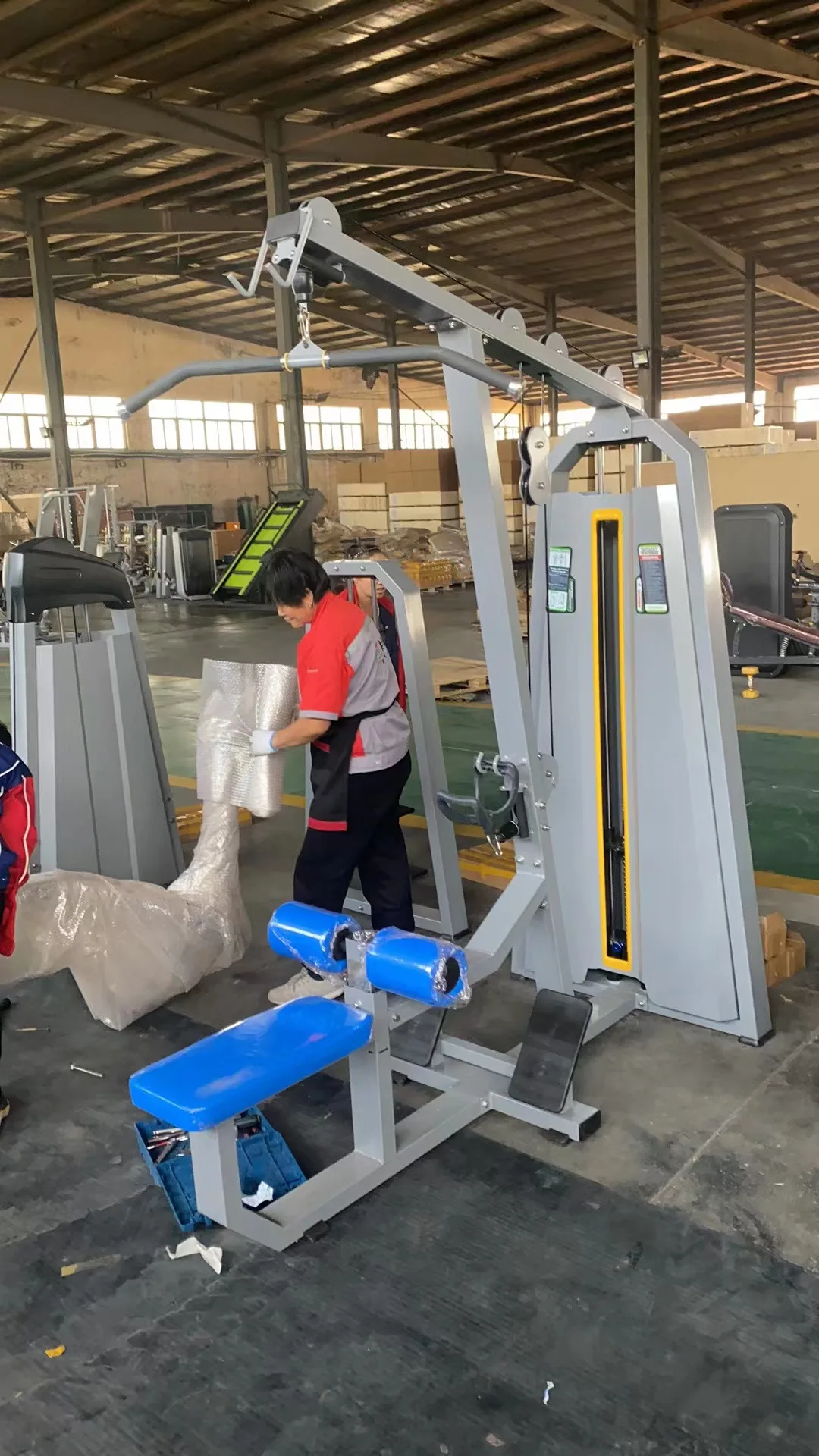 2024 Promotion Dual Function Pin Loaded Equipment Lat Pulldown and Low ...