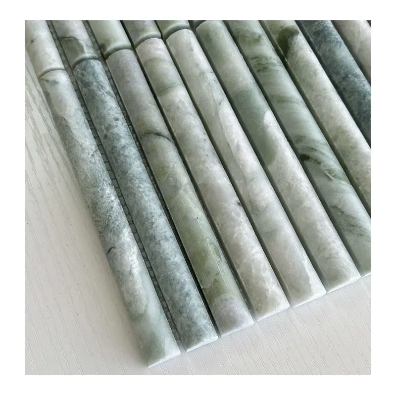 Alibaba.com: Fluted Jade Green Mosaic Tiles, Natural Stone Wall ...