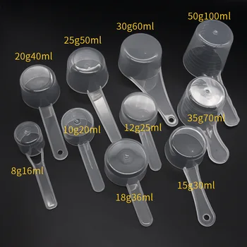 Plastic Powder Scoops 1g 2g 2.5g 3g 4g 5g 6g 7g 8g 9g 10g Measuring ...