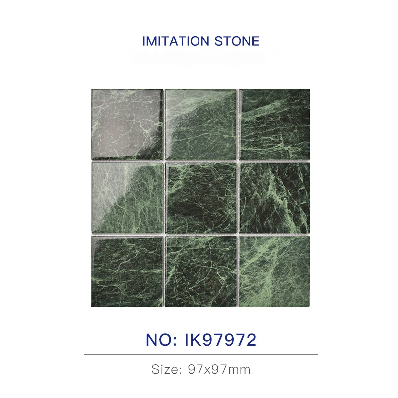 Longstar Latest Hotselling Green Marble Mosaic Tile for Bathroom ...
