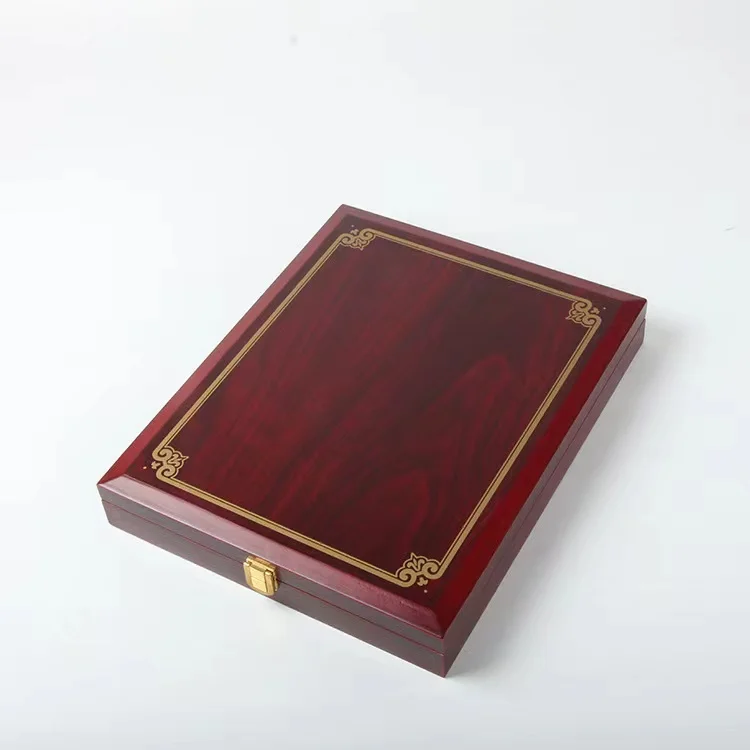 Personalized Custom Wooden Plaque Box - Corporate Gift