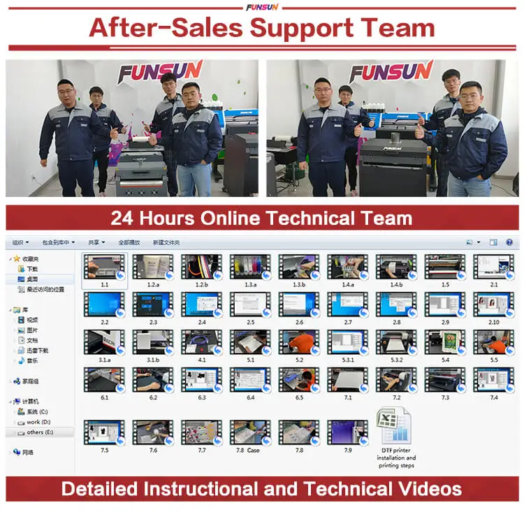 Funsun Dx9 Head A3 Dtf Printer All In1 Direct To Pet Film Printing Machine For All Kind Of ...