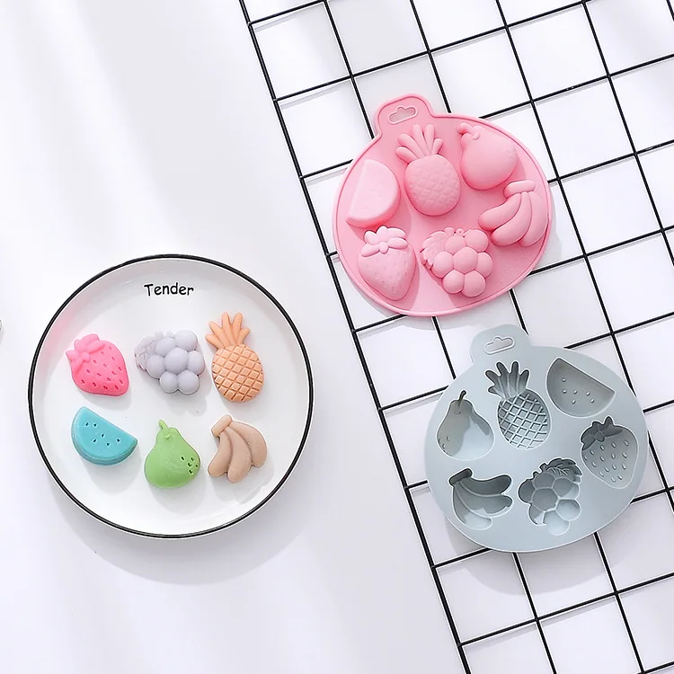 Modern Minimalist 6 Different Fruit Shape Silicone Molds High ...