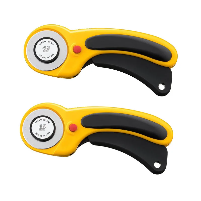 2 Pack 45mm Rotary Safety Lock Cutter Knife For Cutting Carpet Leather ...