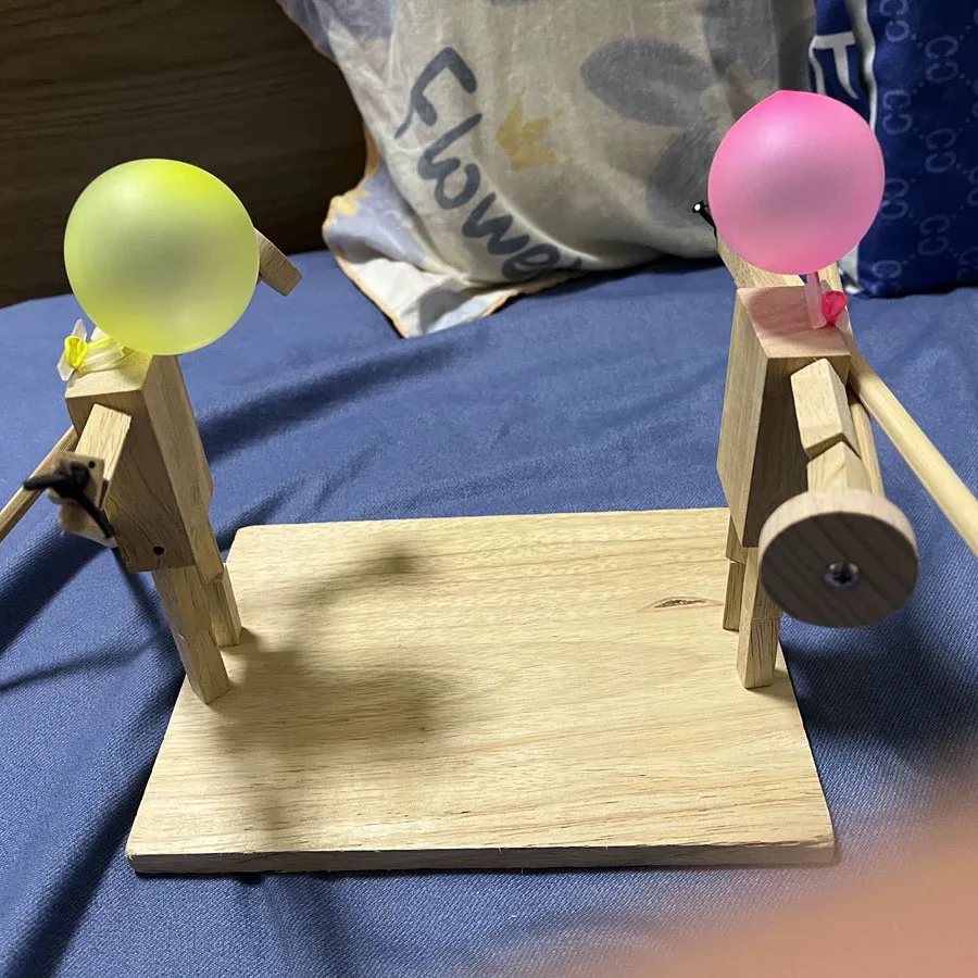 2024 New Design Wooden Fighting Balloon Warrior Toy Hot Selling Family ...