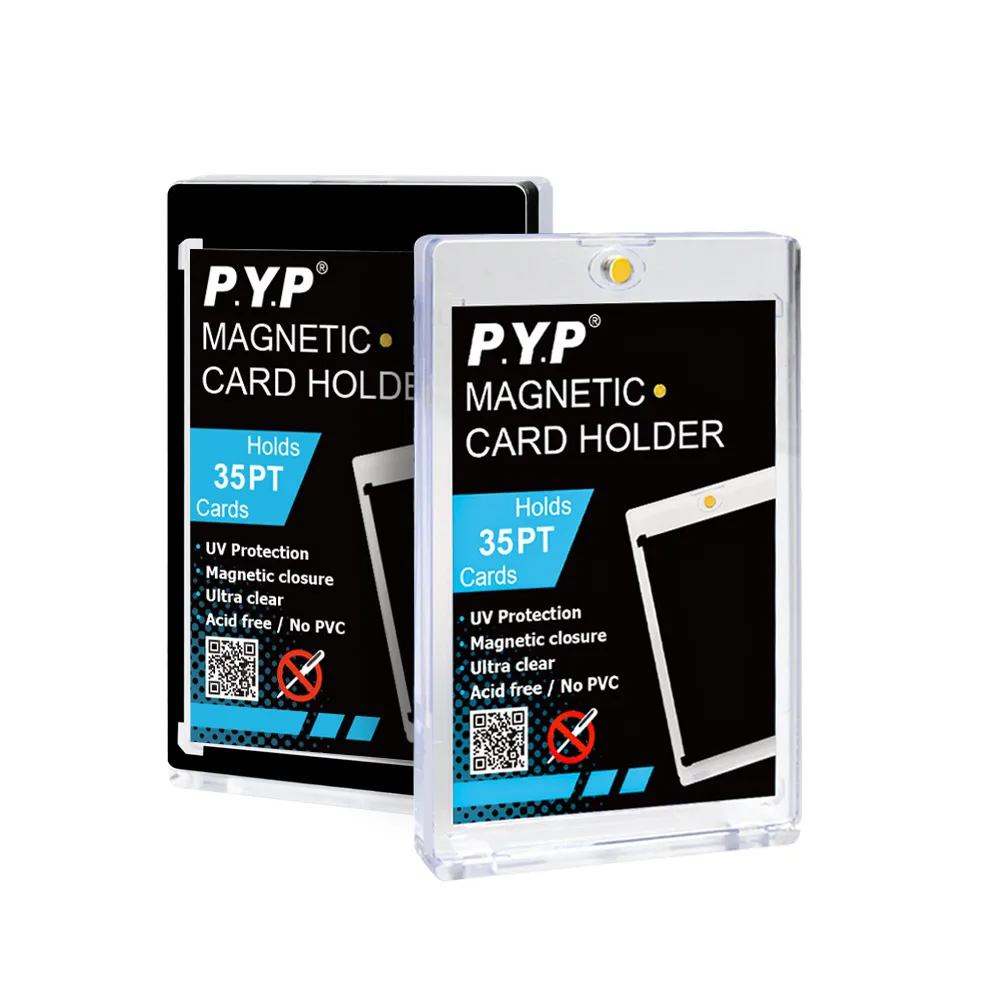 Premium Extra Thick Yellow Color Toploaders 35PT for Sports Cards