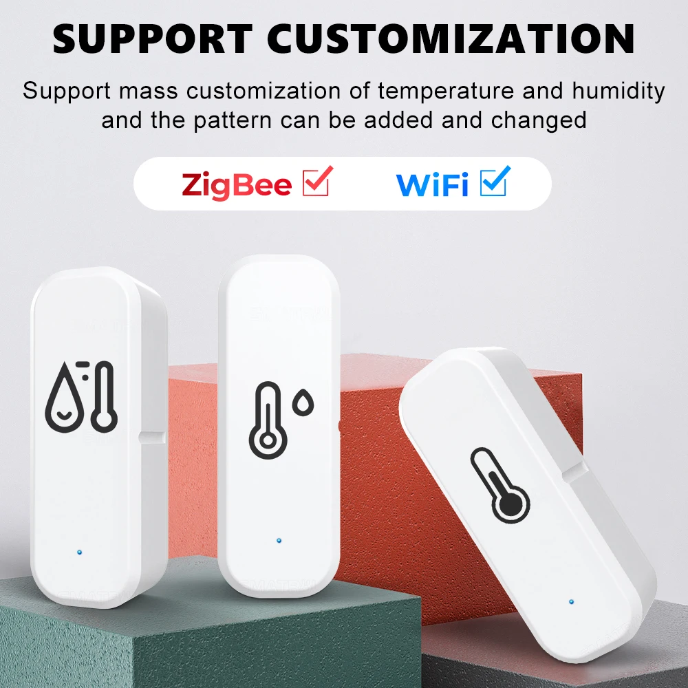 WiFi Bluetooth Temperature and Humidity Sensor for Smart Home ...
