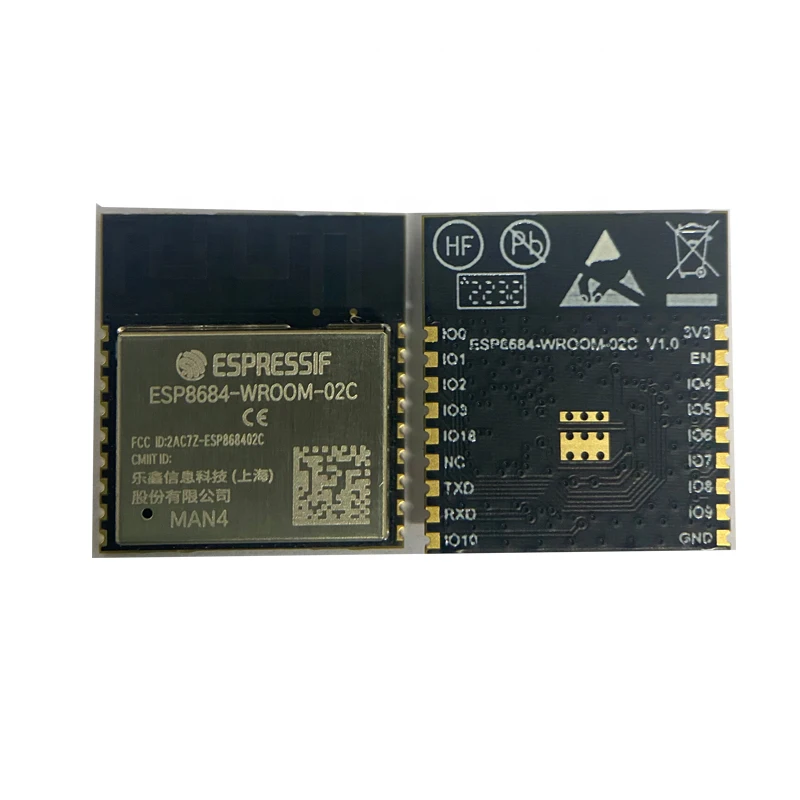 Espressif Esp32 C2 Module Esp8684 Wroom 02c02uc Esp8684 Ic Chip Wifi Ble50 Pcb Ipex Antenna