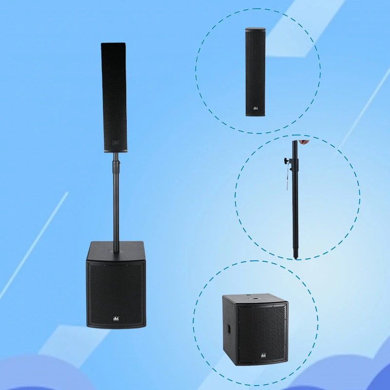 DBK DJ Sound System Sound Line Array 4 X4 Columns Pro Column Speaker 12 ...