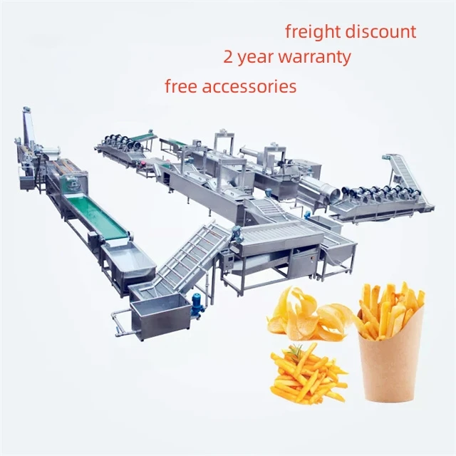 Automatic Industrial Potato Chips Production Line Potato Chip Machine ...