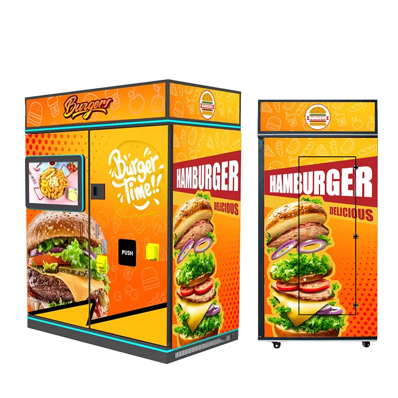 Alibaba.com: Ai Burger Vending Machine with banknote acceptance and ...