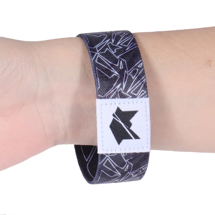 Custom Sublimation Design Elasticated Wrist Band Bracelet