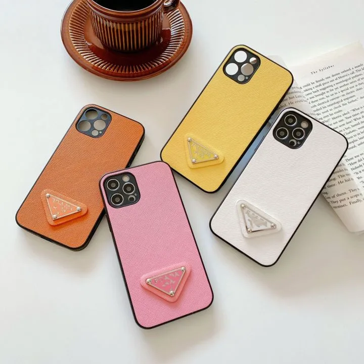 Luxury Brand Pradaing Design Leather Phone Case For Iphone 15 14 Plus ...