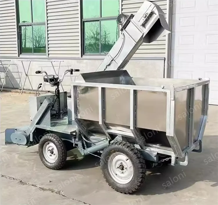 Hot Sale Capacity Dairy Farm Cow Manure Collector Cleaning Machine for ...