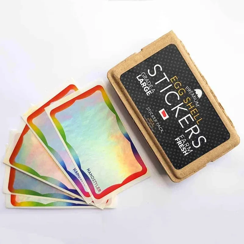 Dinghao Label Factory Manufacturer Custom Die Cut Egg Shell Graffiti ...