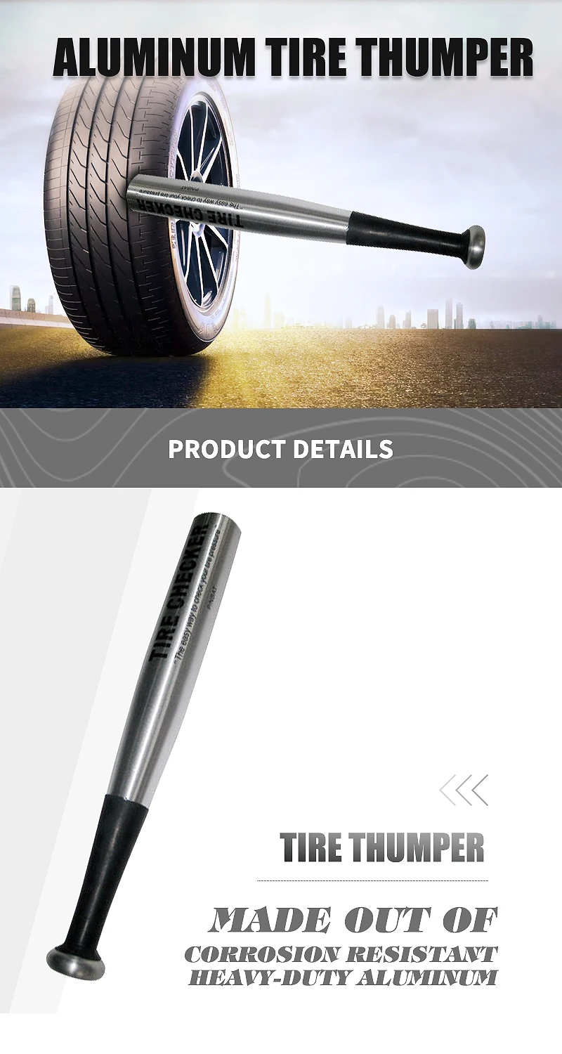 Aluminum Tire Checker Thumper - Efficient Pressure Testing
