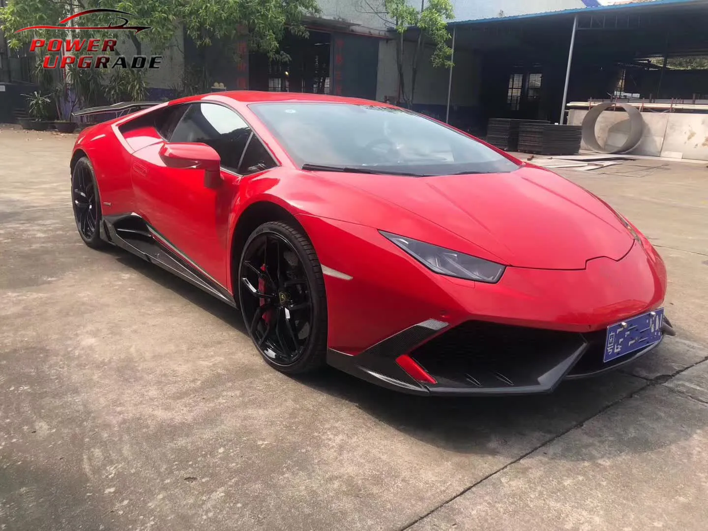 M Style Carbon Fiber Front Bumper Front Lip Side Skirt Diffuser Spoiler ...