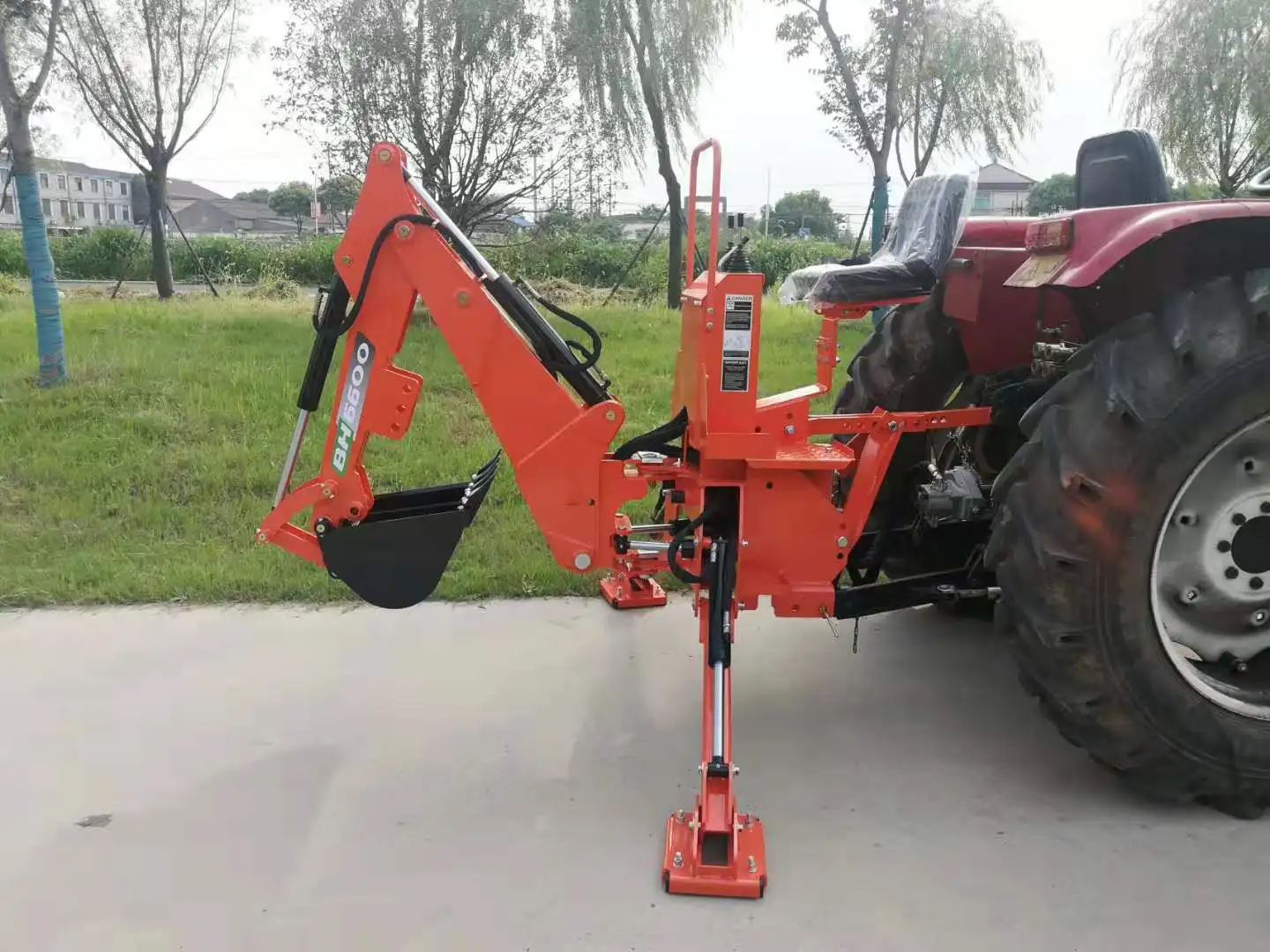 3 Point PTO Driven Hydraulic Backhoe Excavator Attachment W/ PTO Pump ...