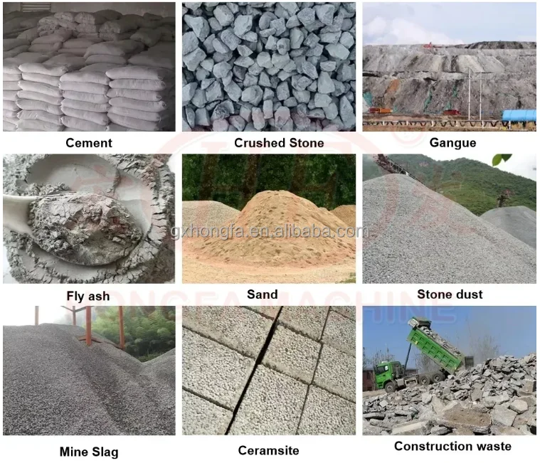Full Automatic Cement Block Production Line Building Construction Tools ...