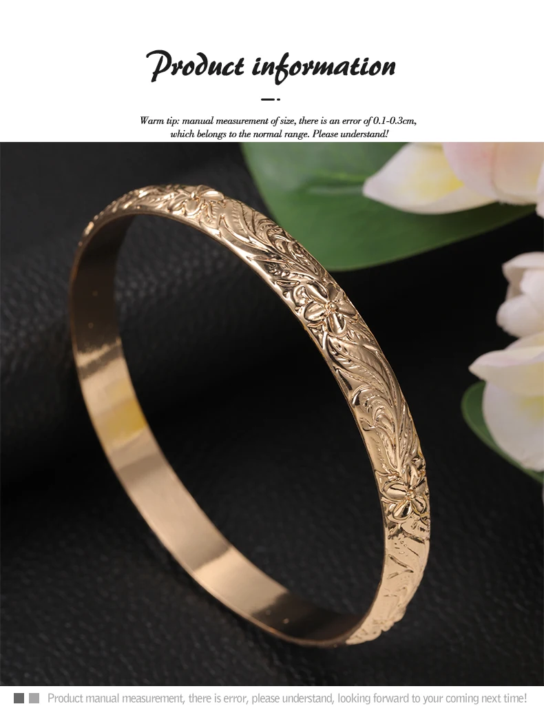 Cring CoCo Plumeria Rubra Woman Bangles Samoan hamilto gold Bracelets ...