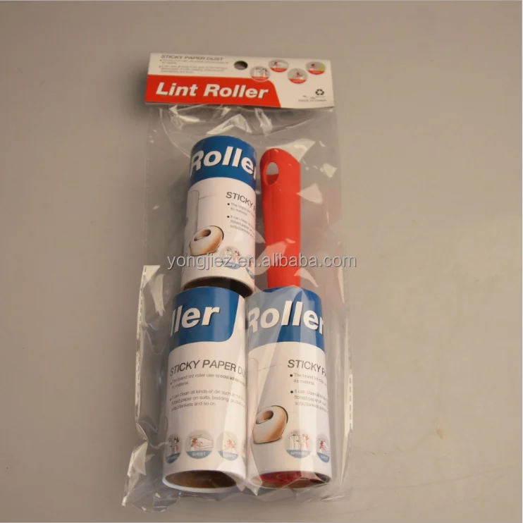 Plastic Sticky Lint Remover Roller Adhesive Travel Paper Lint Roller ...