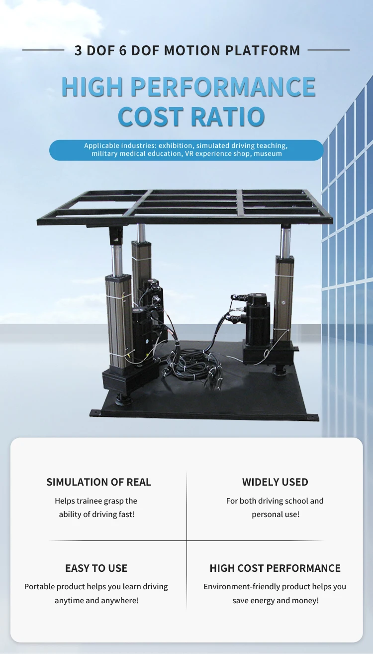 3-DOF Motion Platform with High Precision Telescopic Actuator