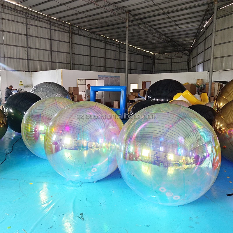 PVC Inflatable Mirror Ball Balloon Giant Spheres Christmas Decoration ...