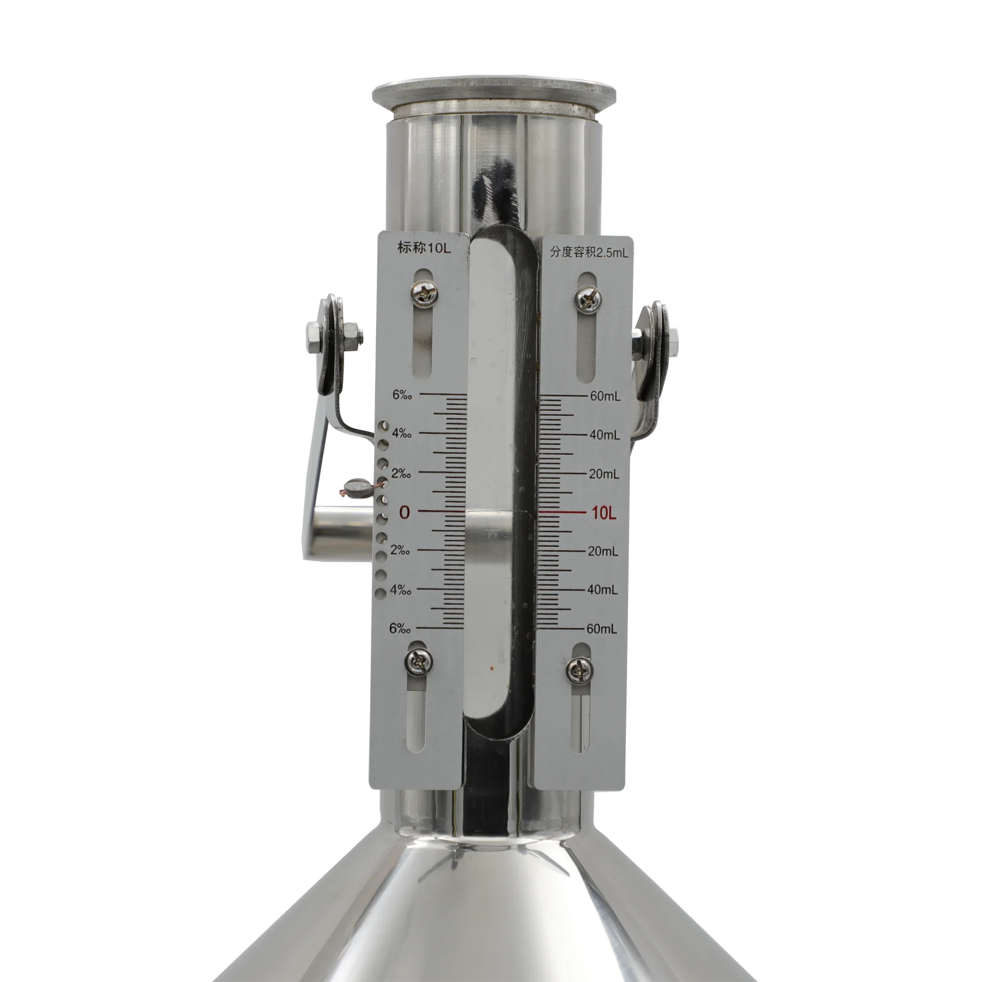 10L Stainless Steel Measuring Can Prover Tank - Station Test Instrument