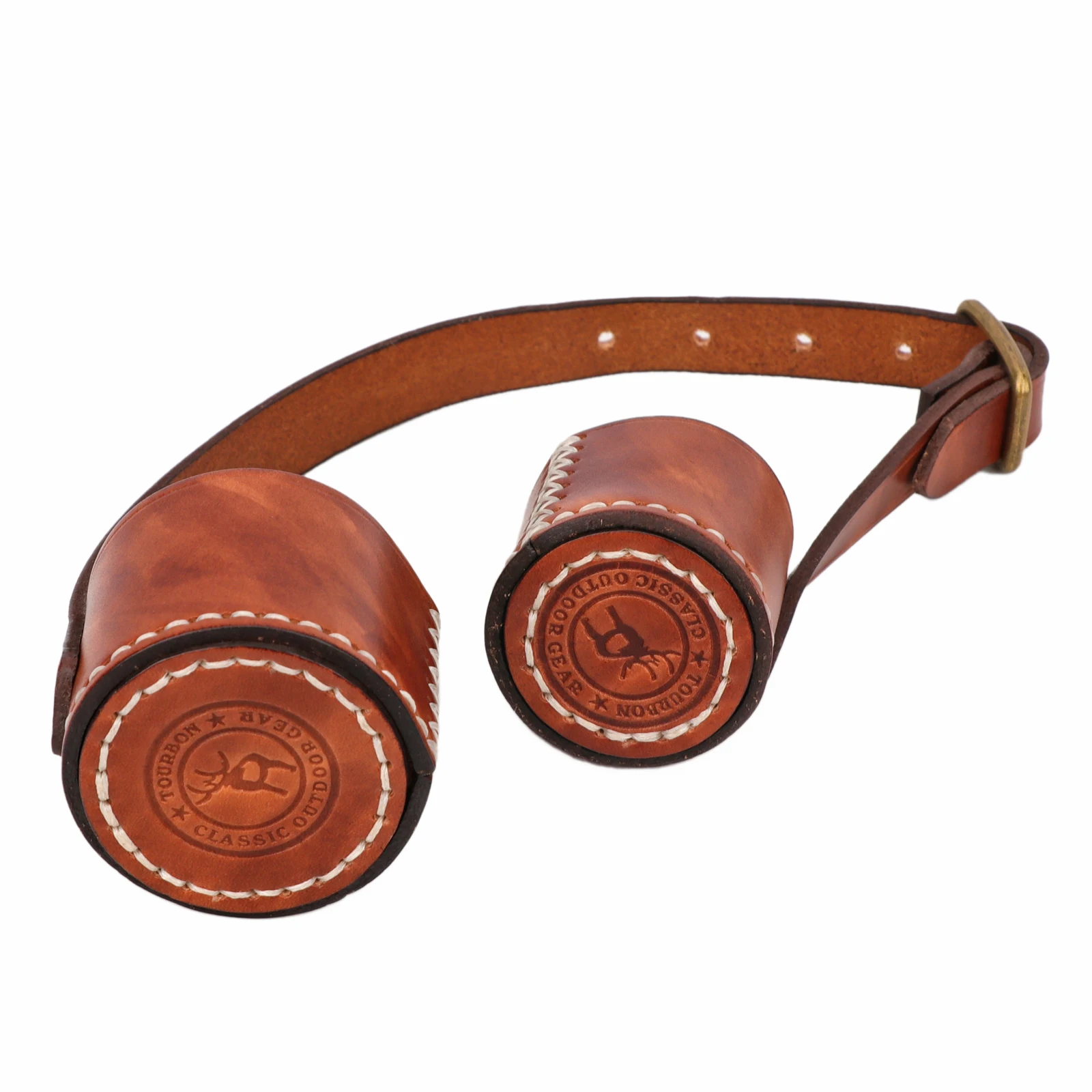 HIBO Handmade Leather Scope Mount Lens Cover - Adjustable & Durable