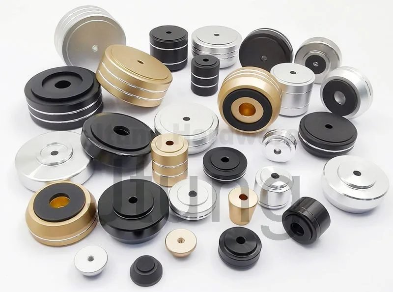 20mm Knurled Black Aluminium Metal Indicator Pointer Potentiometer ...