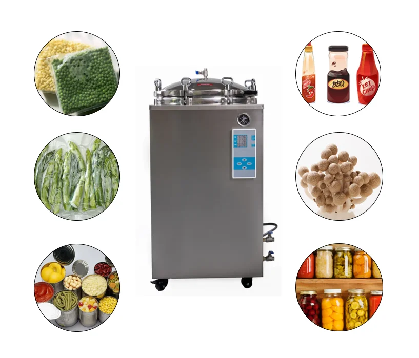 100l Autoclave Counter Pressure Retort Sterilizers Machines For ...