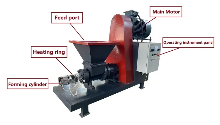 How To Make Charcoal Coal Press Bricket Bamboo Briquettes Machine ...